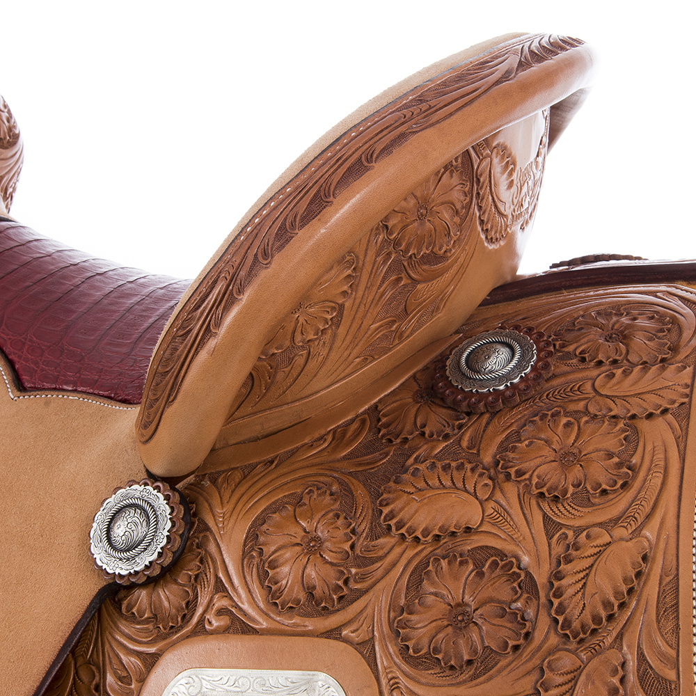 RUSSET BARREL SADDLE WINLAY RED CAIMAN