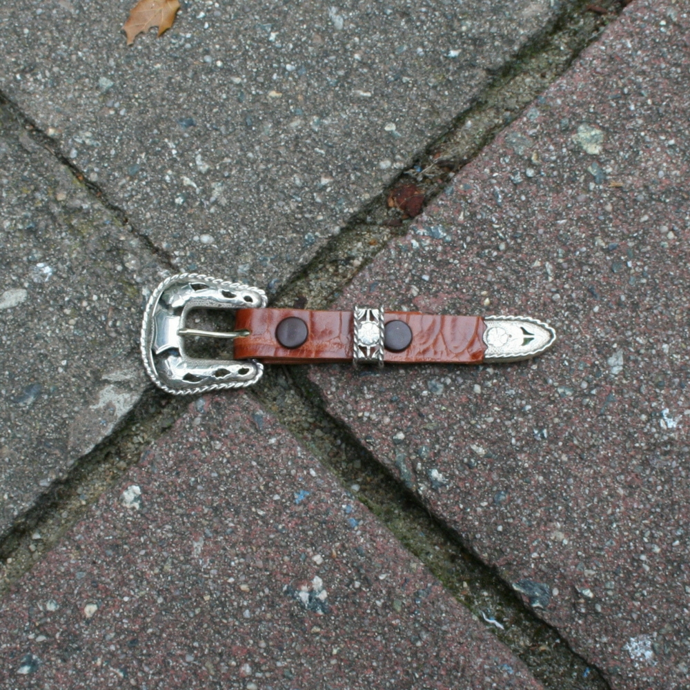 Sunset Trails Western Sterling Silver Cut Out Belt Buckle