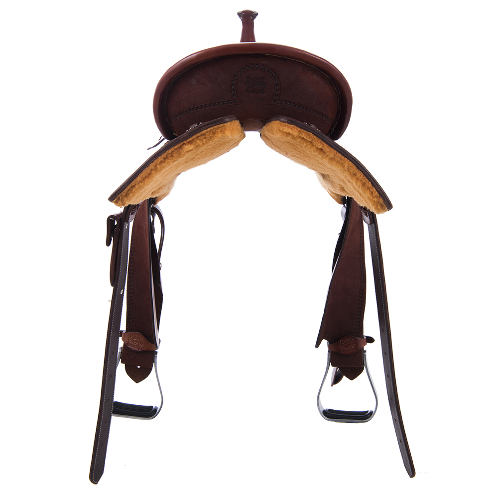 Chestnut RO Wishbone Border Semi Square Barrel Saddle