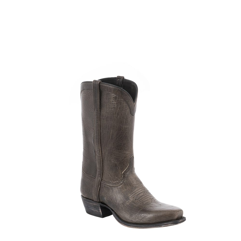 Men's Grey Bison Covered Seam Cowboy Boot