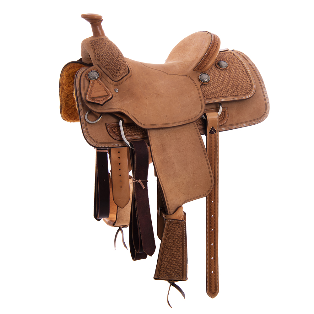 Russet RO Conventional Beadline 1/4 Spider Team Rope Saddle