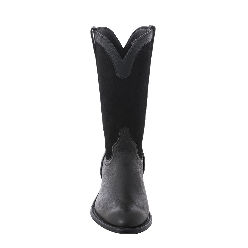 Men's Black Bison Henry Roper Boot