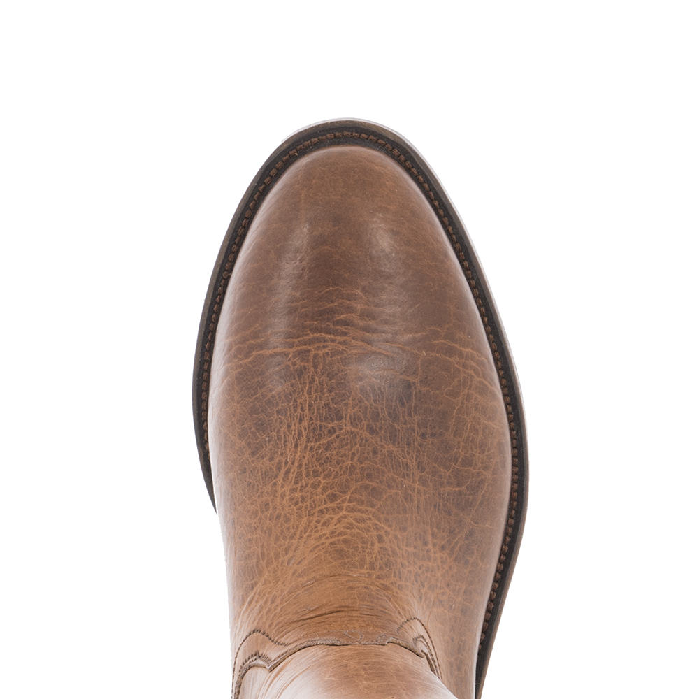 Men's Cognac Bison Roper Boot