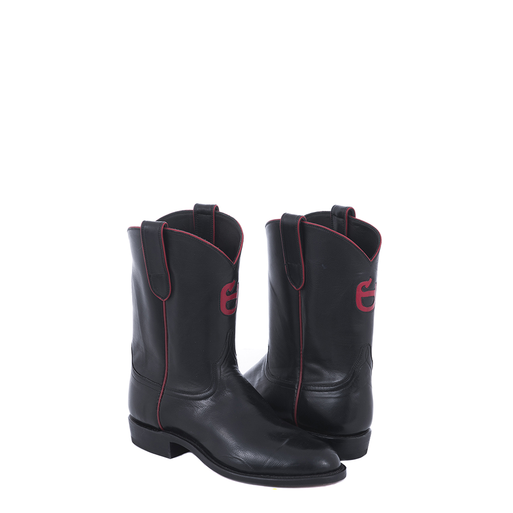 Burns Men's Custom Florence Buffalo Calf Leather Cowboy Boot