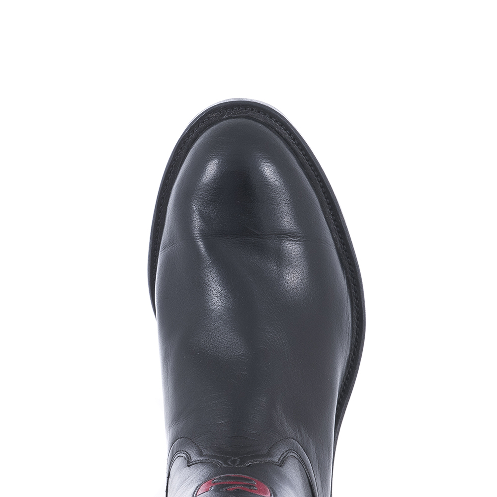 Burns Men's Custom Florence Buffalo Calf Leather Cowboy Boot