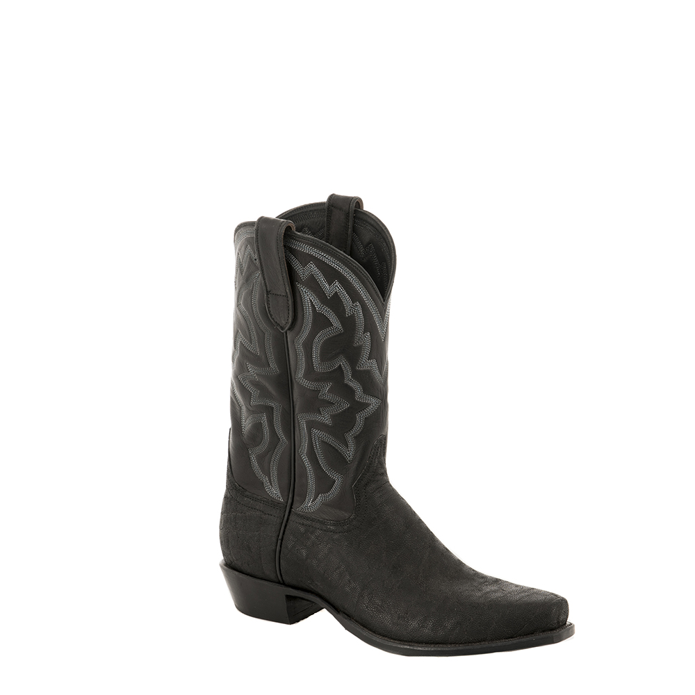Men's Black Elephant Cowboy Boot