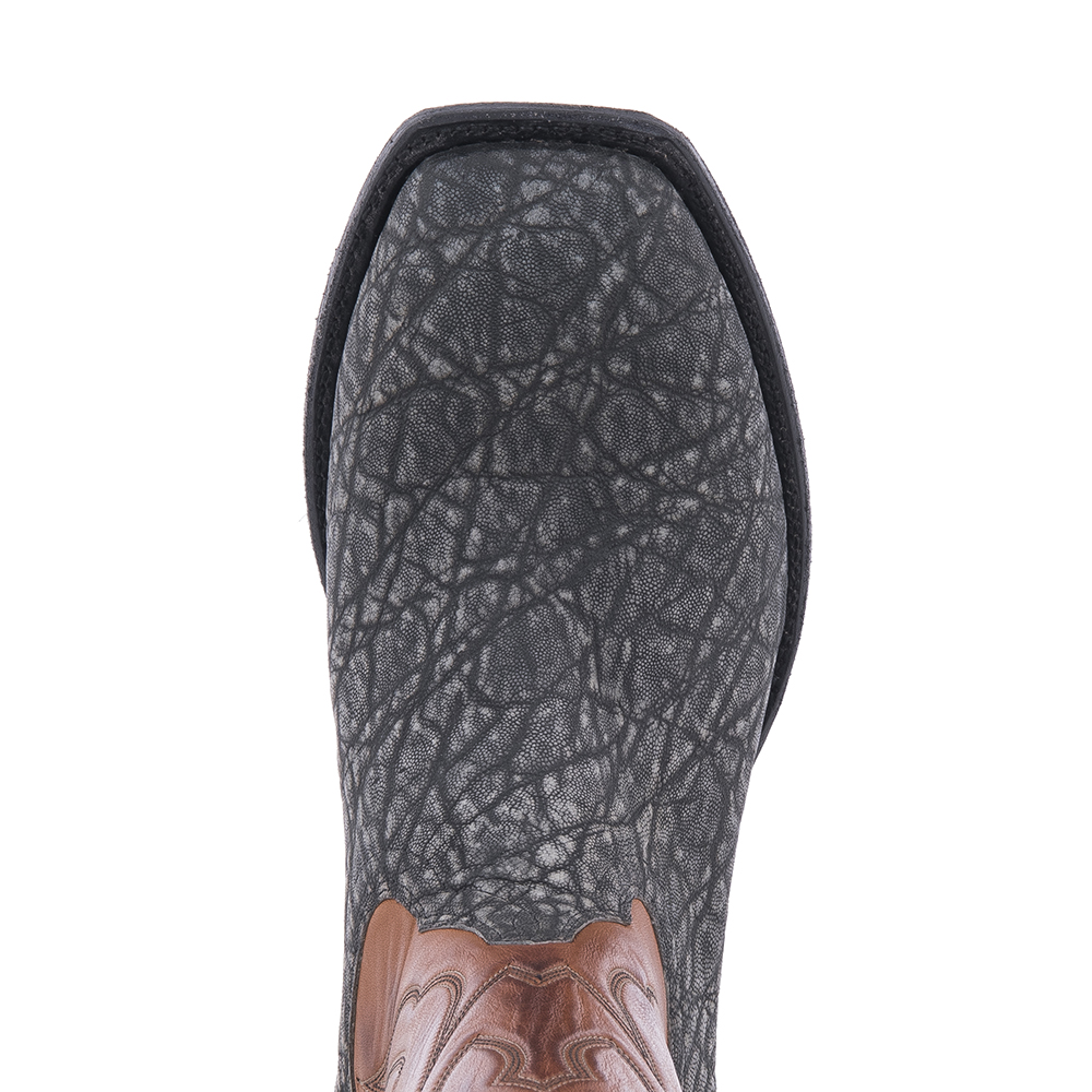 Men's Grey Safari Elephant Burnished Goat Cowboy Boots