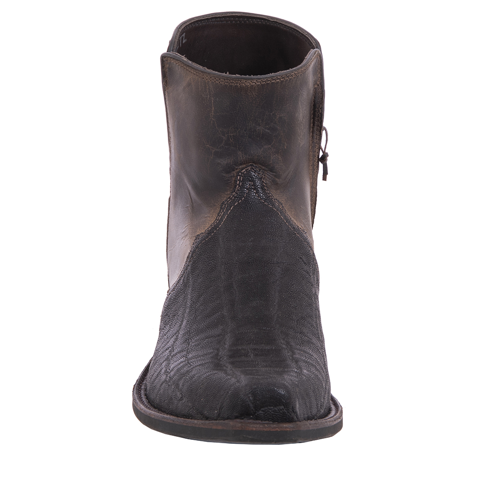 Mens Short Zip Nicotine Elephant Mini Vibram Sole