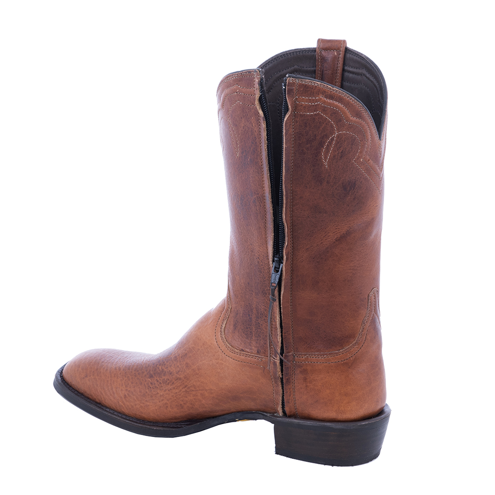 Men's Arrow Stitch Whiskey Bison Cowboy Boots