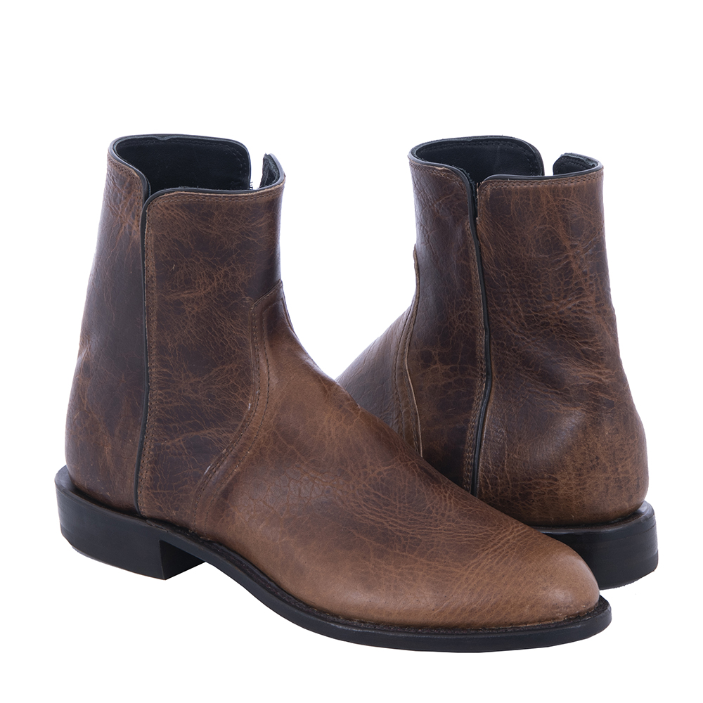 Men's Bourbon Bison Short Roper Boots
