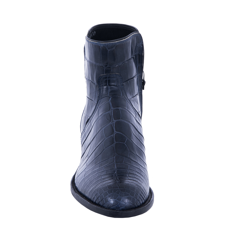 Men's Short Navy Alligator Roper Boot