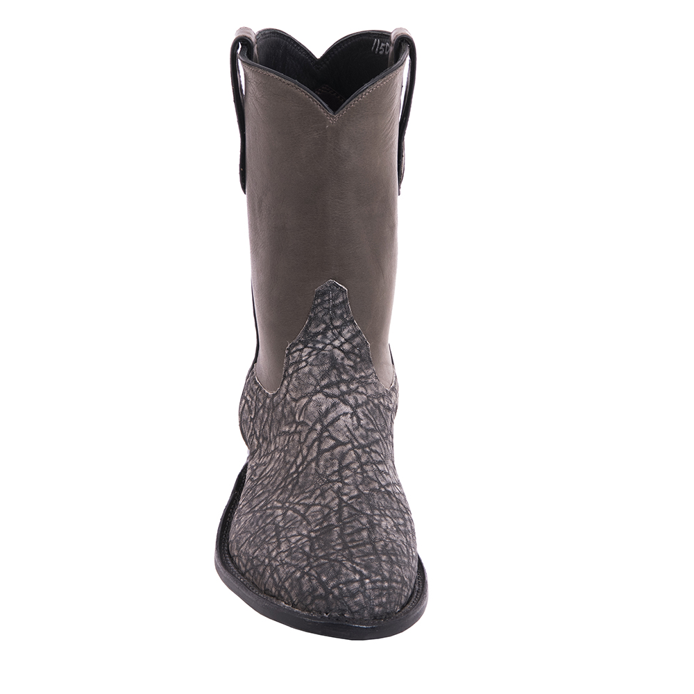 Men's 10" Safari Grey Elephant Aniline Roper Boots
