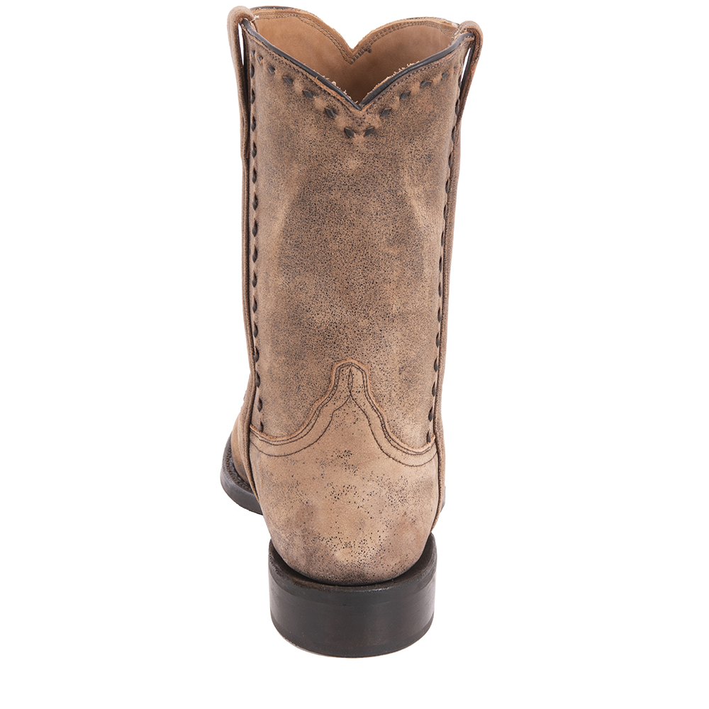 Men's 10" Brown Bomber Boots w/ Buckstitch