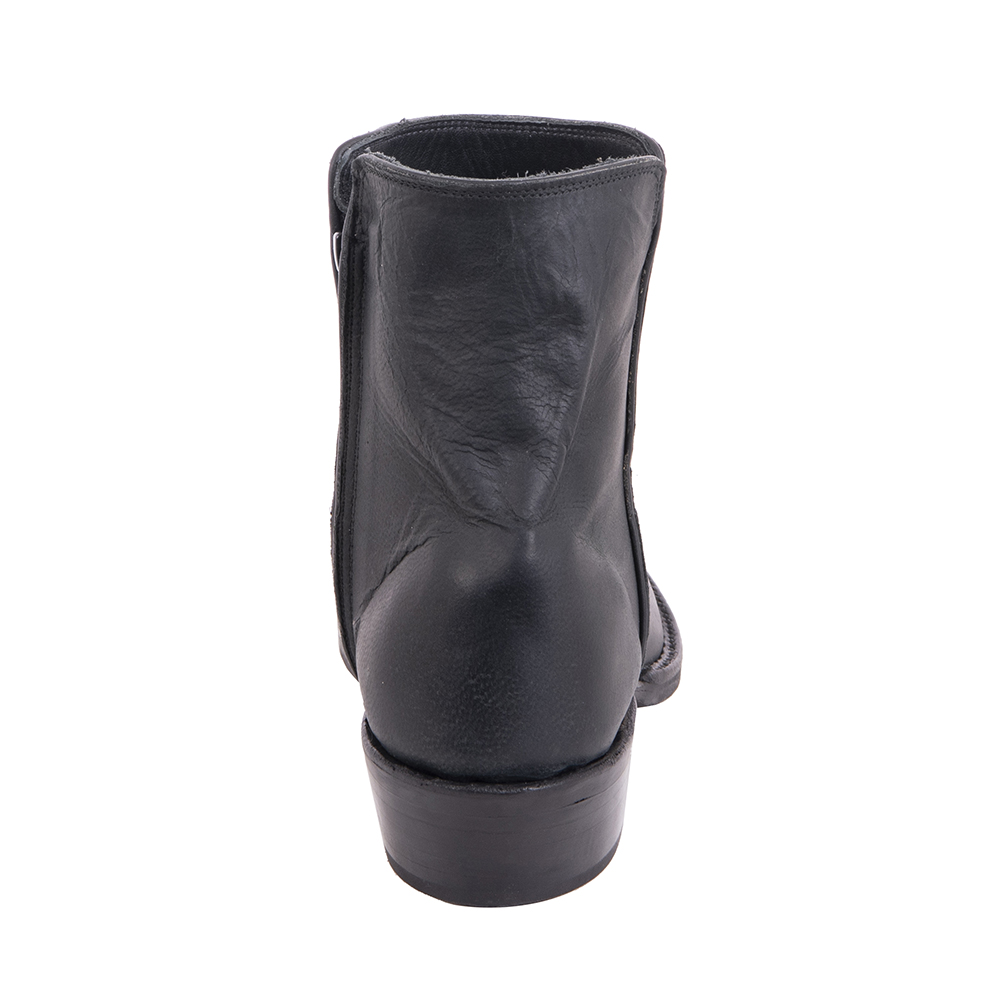 Men's Black Mad Dog Short Zip Boot with Mini Vibram