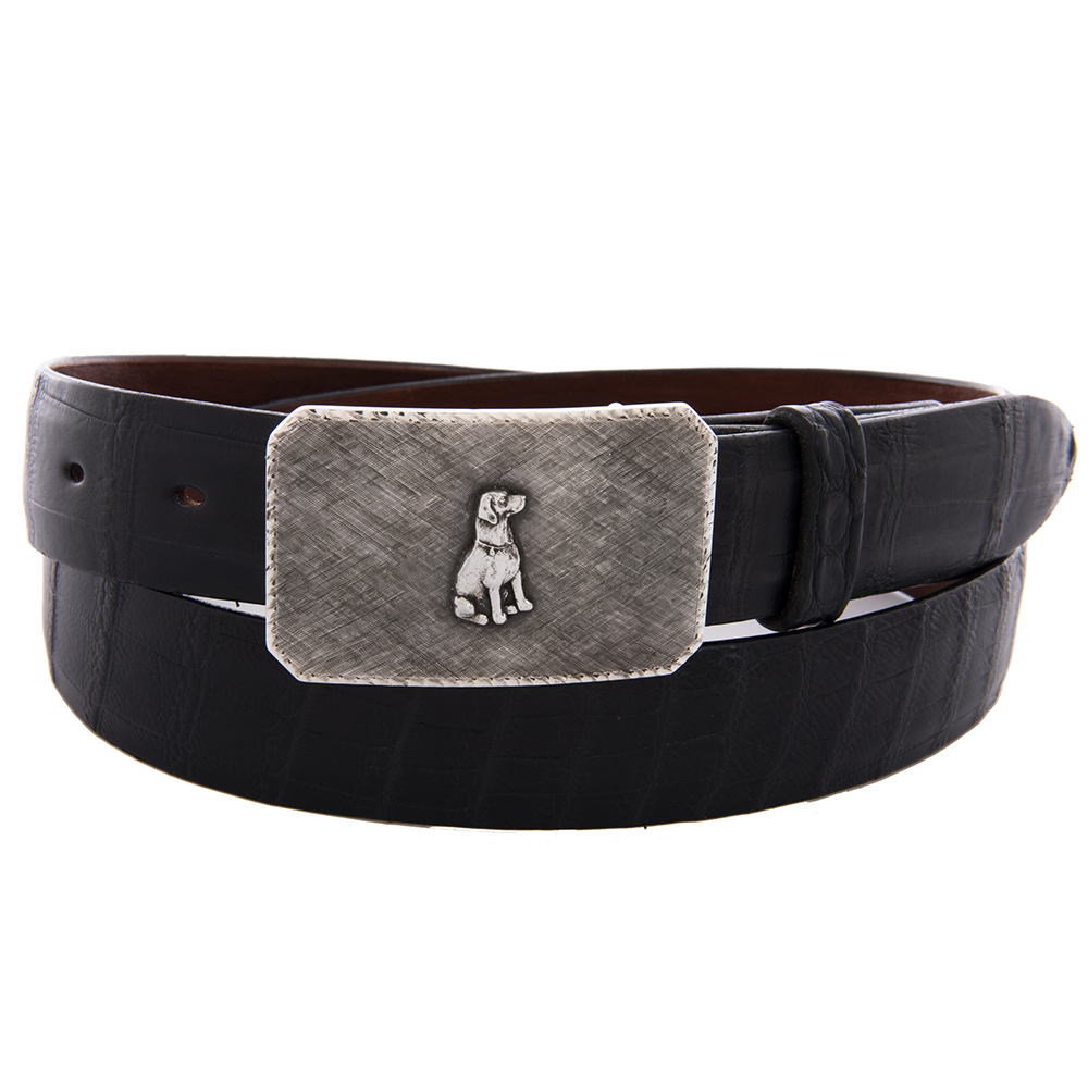 Plain Lab Crosshatch Buckle